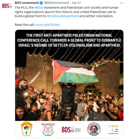 Exclusive: PA Officially Partners With BDS Movement For First Time - To ...