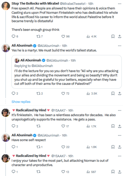 When They Eat Their Own: Haters Attack Fellow Hater Norman Finkelstein ...